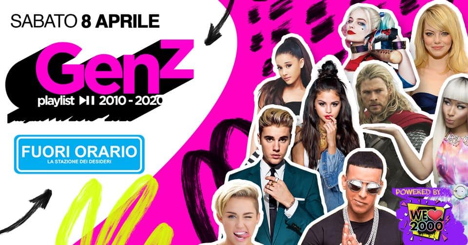 Generazione Z – La Prima Festa Anni 2010 d’Italia! Sab 8 Aprile @Fuori ...