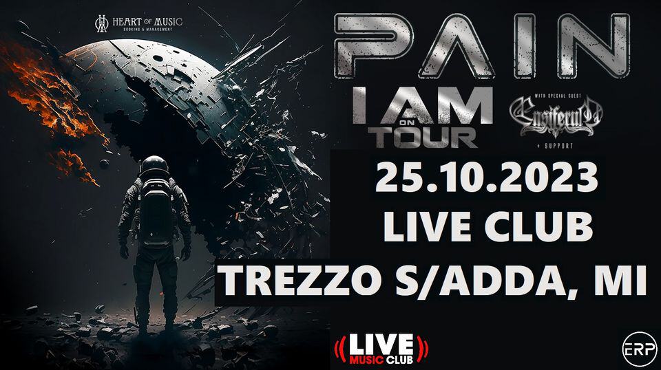 Pain “I AM” European Tour Ensiferum – Live Music Club, Trezzo S – A (MI ...