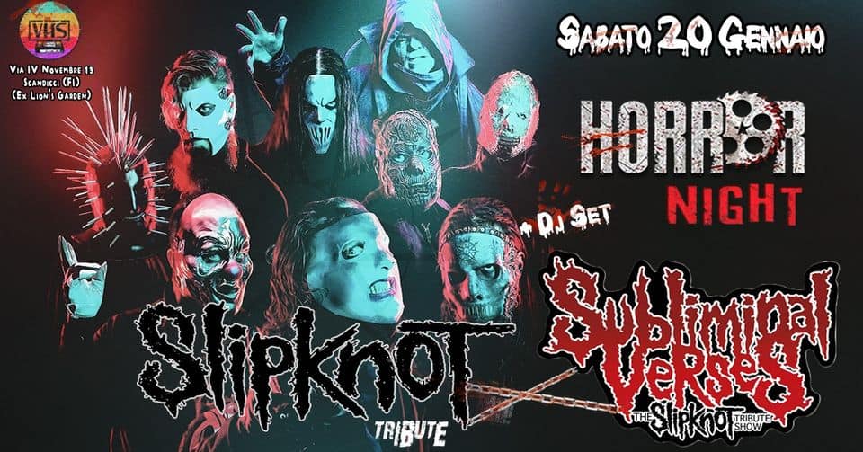 Subliminal Verses – SLIPKNOT Tribute + HORROR Party 2024 | cheventi.it