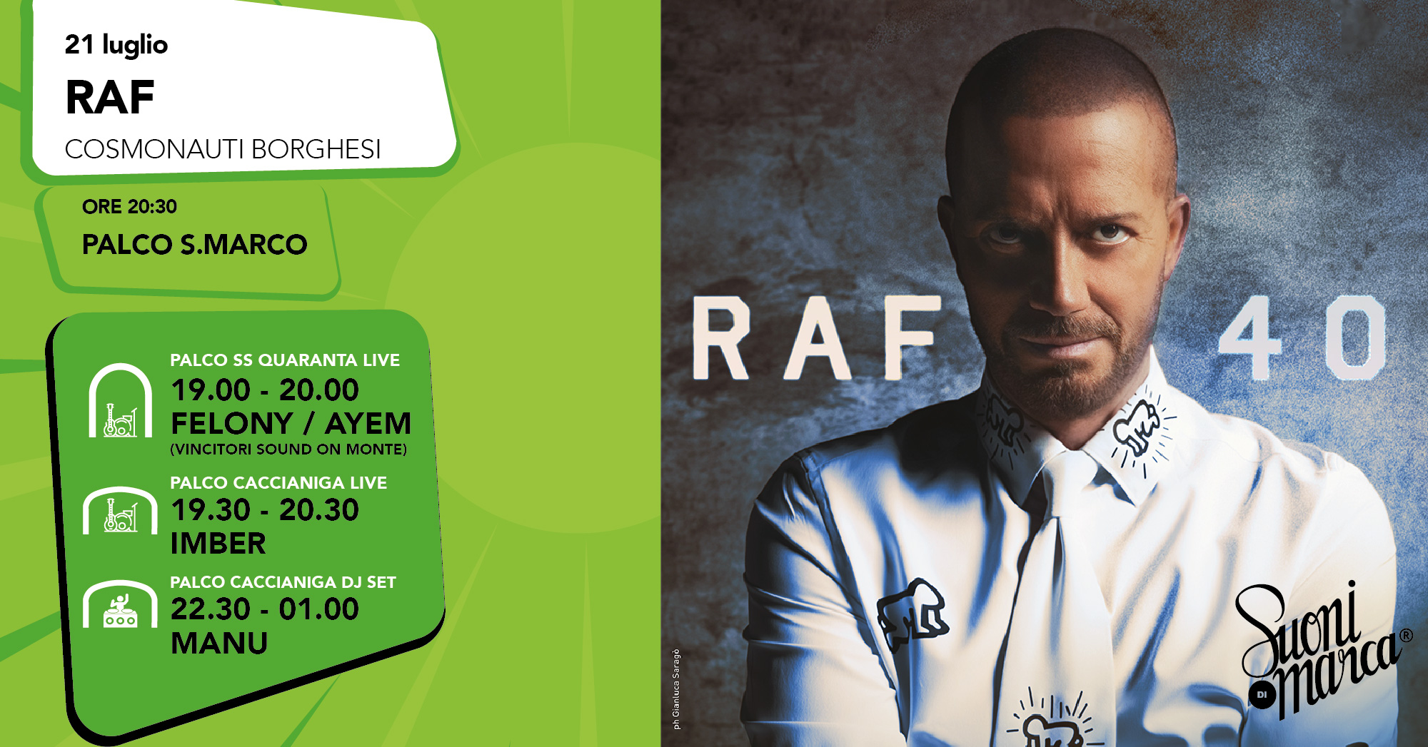 RAF al Suoni di Marca - Treviso (TV) - 21 luglio 2025 | cheventi.it