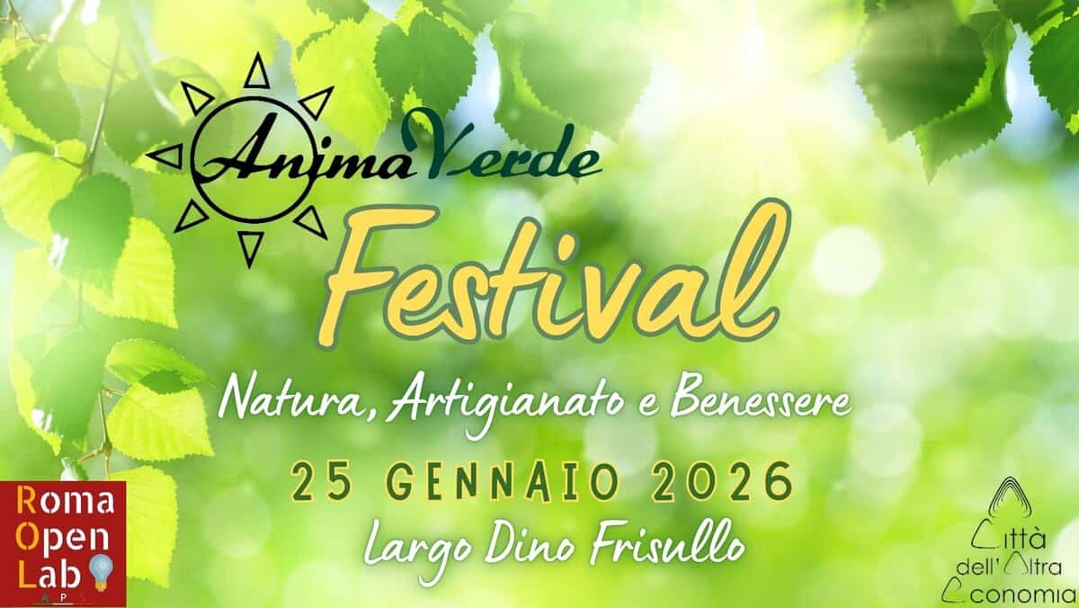 Anima Verde Festival 25 Gennaio – Roma – Ex Mattatoio 2026 | cheventi.it