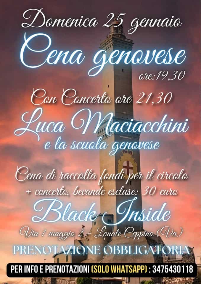 Cena Genovese Concerto Luca Maciacchini In “La Scuola Genovese” - 25 ...
