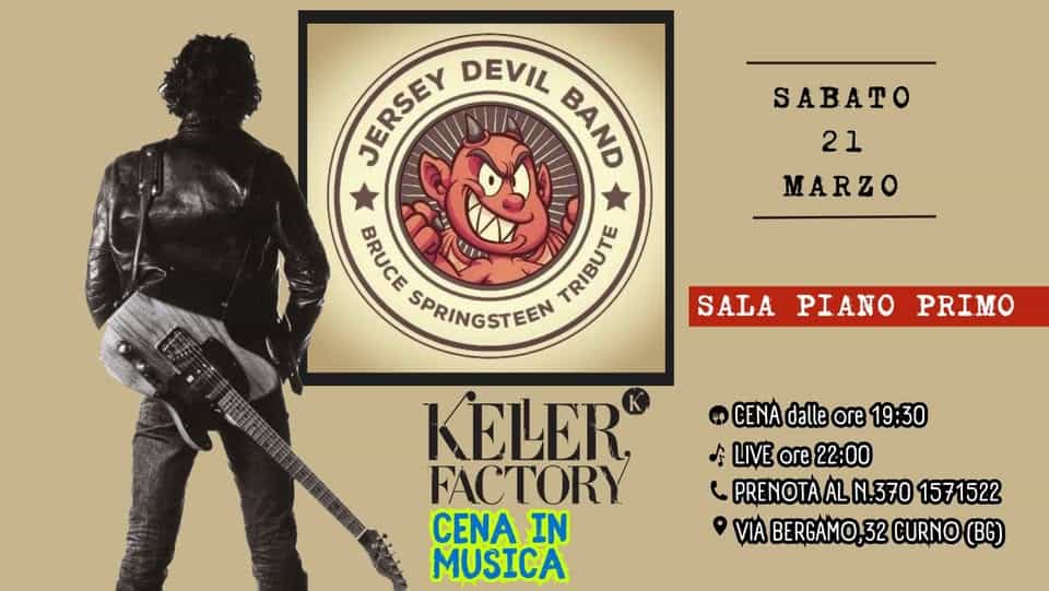 Cena in Musica con Jersey Devil Band – Springsteen Tribute (Piano Primo ...