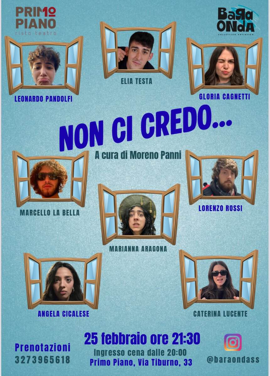 Comedy Dinner Show – Primo Piano - Roma (RM) - 25 febbraio 2026 | cheventi.it