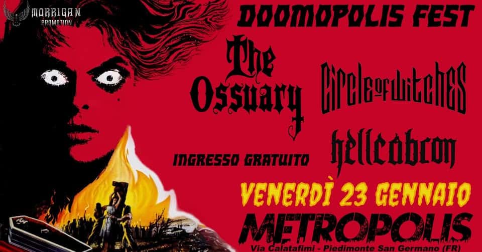 DOOMOPOLIS FEST The Ossuary Circle Of Witches Hell Cabron - 23 gennaio ...