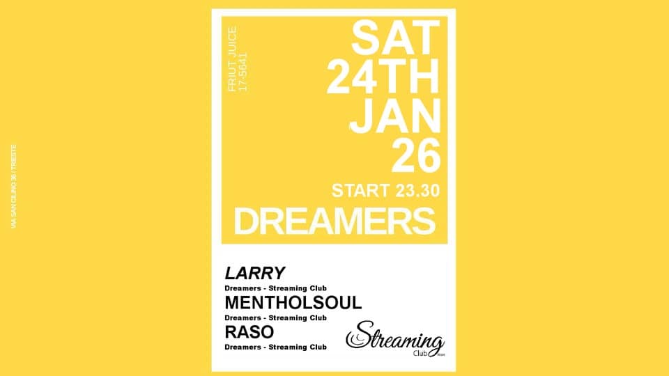 Dreamers W – Raso – Mentholsoul – Larry - 24 gennaio 2026 | cheventi.it