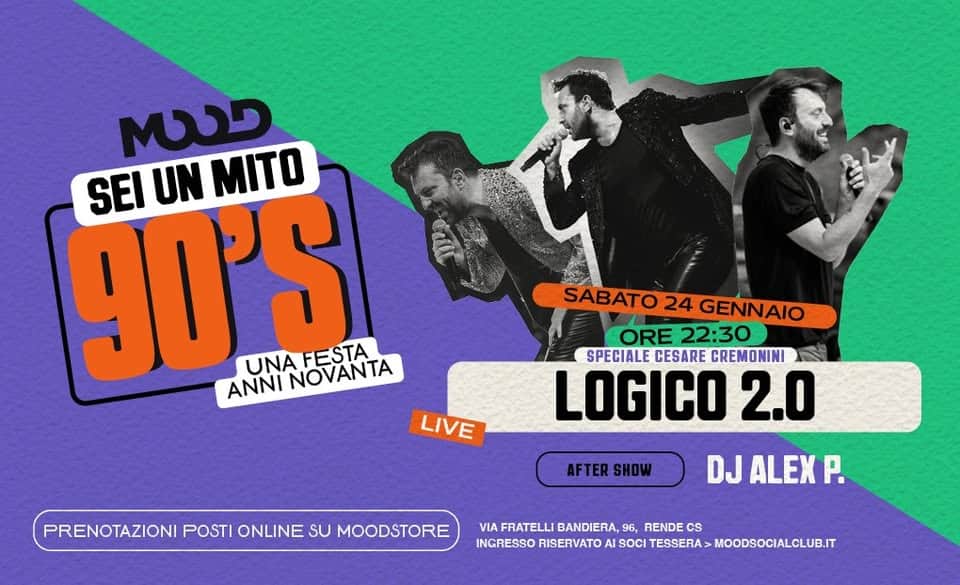 SEI UN MITO Una Festa Anni Novanta – Speciale Cesare Cremonini MOOD ...