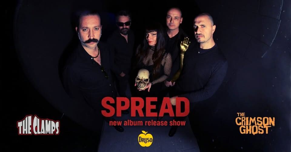 SPREAD new album release show The Clamps The Crimson Ghost in concerto ...