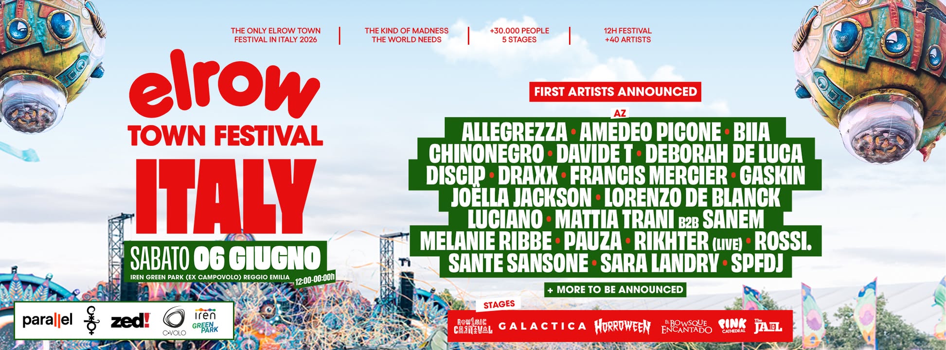 Elrow Town Festival - Castello di Querciola () - 6 giugno 2026 ...